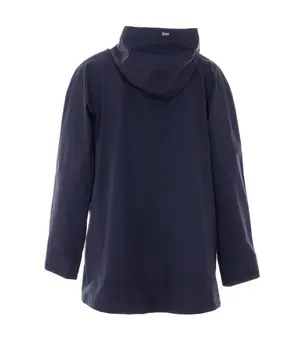 Herno Zip-up High Neck Hooded Jacket - Black
