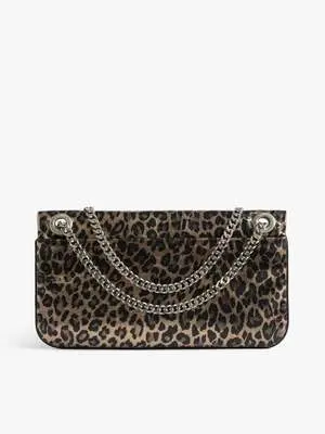 Zadig&Voltaire Leopard-printed Leather Shoulder Bag