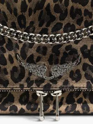 Zadig&Voltaire Leopard-printed Leather Shoulder Bag