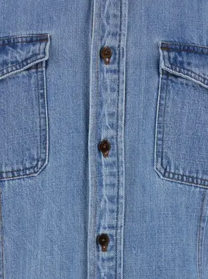 DUNST Jacket With Patch Pockets On The Chest In Denim