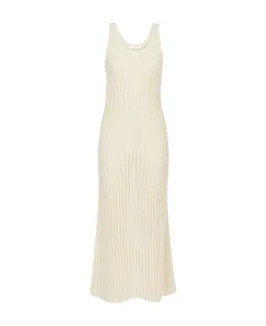Chloé Sleeveless Maxi Dress In Wool, Cashmere, And Silk Knit