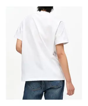 GANNI Logo Printed Crewneck T-shirt