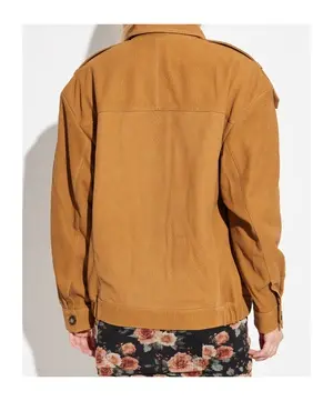 IRO PARIS Button Suede Jacket - Brown