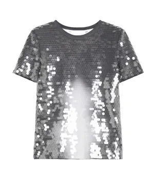 Sportmax All Over Sequin Embellished T-shirt