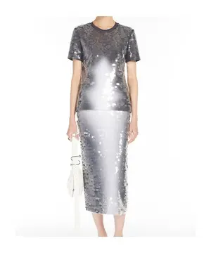 Sportmax All Over Sequin Embellished T-shirt