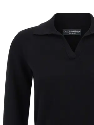 Dolce & Gabbana Cashmere Polo Top