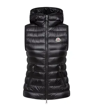 Moncler Glycosse Hooded Padded Gilet - Black