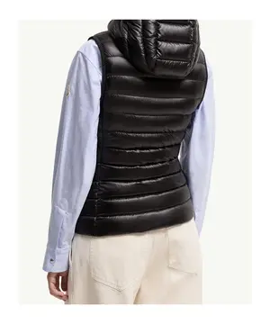 Moncler Glycosse Hooded Padded Gilet - Black
