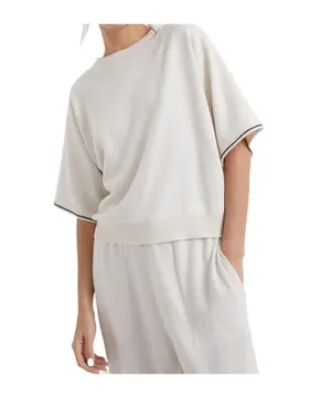 Brunello Cucinelli Monili-trim Knitted Top