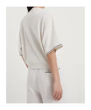 Brunello Cucinelli Monili-trim Knitted Top