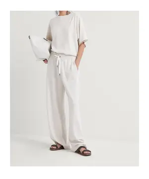 Brunello Cucinelli Monili-trim Knitted Top