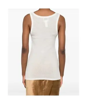FORTE_FORTE Ribbed Tank Top - Off-white