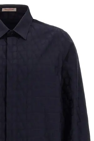 Valentino Garavani Toile Iconographe Jacquard Straight Hem Shirt