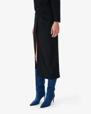 IRO PARIS Pumko Wrap Midi Skirt