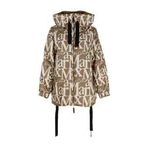 Max Mara Reversible Down Jacket With Logo Print