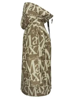 Max Mara Reversible Down Jacket With Logo Print