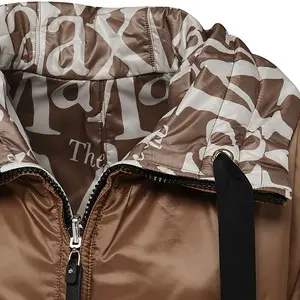 Max Mara Reversible Down Jacket With Logo Print