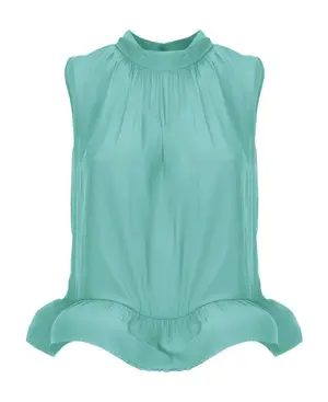 LANVIN Sleeveless Ruffle-hem Blouse - No