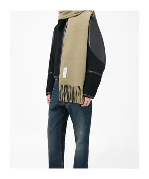 Our Legacy Estate Fringed Scarf - Green