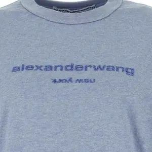 Alexander Wang Puff Logo Long Sleeved T-shirt - Blue