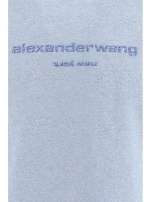 Alexander Wang Puff Logo Long Sleeved T-shirt - Blue