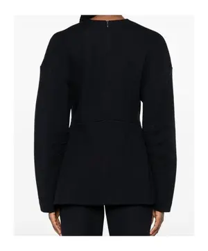 Max Mara Long-sleeved Sweater With Back Zip Closure