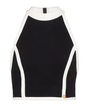 Balmain Two-tone Halterneck Top