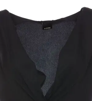 Pinko Sleeveless V-neck Crepe Top