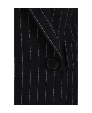 Alexander McQueen Striped Double-breasted Tailored Blazer