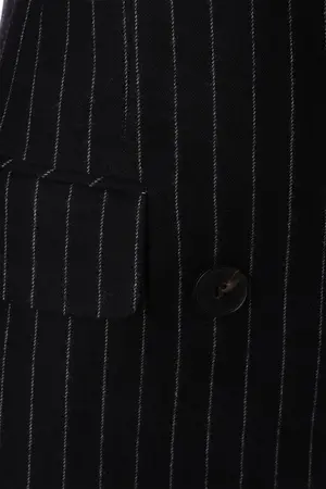 Alexander McQueen Striped Double-breasted Tailored Blazer