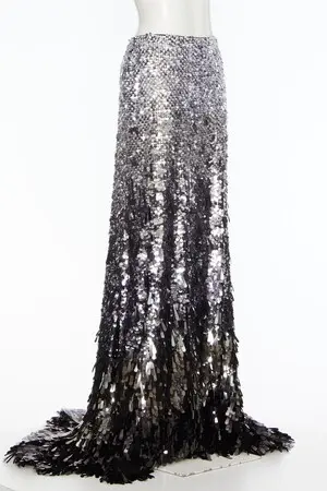 Valentino Garavani Sequined Embellished Trailing Extra-long Skirt