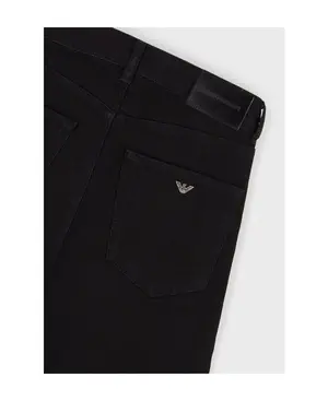 Emporio Armani Mid-waist Flared Jeans - Black