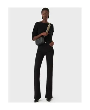 Emporio Armani Mid-waist Flared Jeans - Black