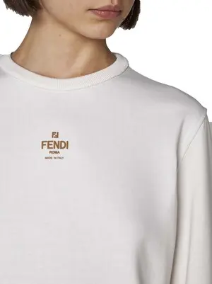 Fendi Long Sleeve Logo T-shirt