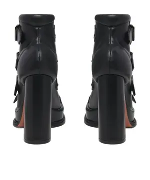Alexander McQueen Caged Buckle Strap Sandals