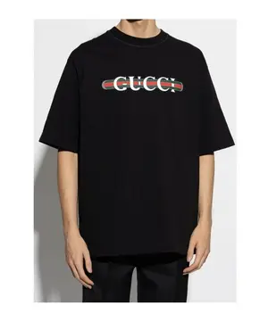 Gucci Logo Printed Jersey T-shirt
