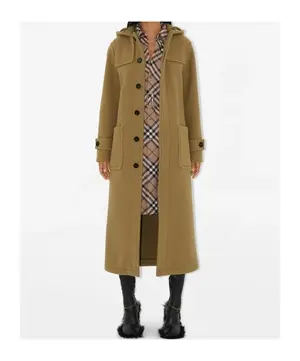 Burberry Faux-fur Trimmed Long-sleeved Duffle Coat