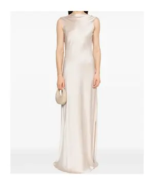 Antonelli Firenze Cowl Neck Maxi Dress - White