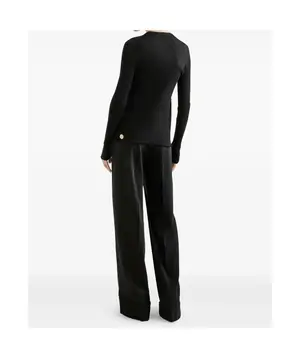 Dolce & Gabbana Bi-stretch Straight Leg Trousers - Black