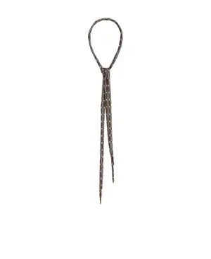 Celine Thin Scarf In Silk Charmeuse - Gray