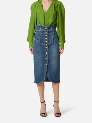 Elisabetta Franchi Denim Skirt