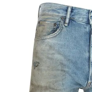 Acne Studios Logo Patch Distressed Jeans