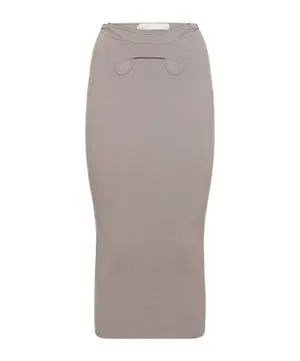 DION LEE Hollow Knit Mid-length Skirt