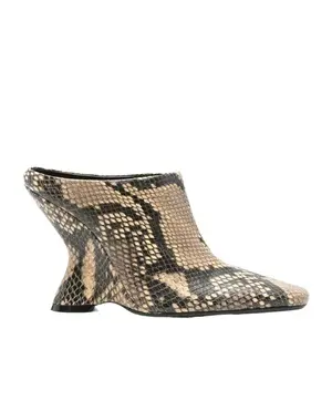 Dries Van Noten Square Toe Ankle Boots - Sandy Brown