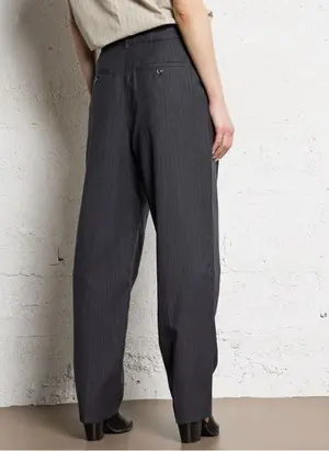 Soeur Straight Leg Pinstripe Trousers