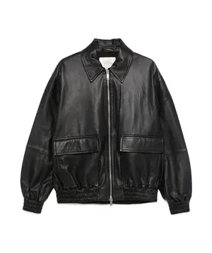 Studio Nicholson Zip-up Bomber Jacket - Black