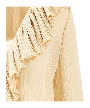 Saint Laurent Ruffled V-neck Blouse