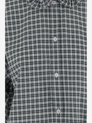 Celine Tartan Cotton Shirt