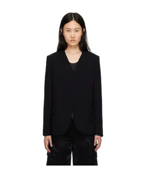 Theory Collarless Suit Jacket