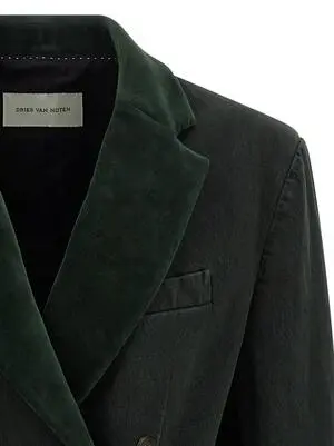 Dries Van Noten Double-breasted Blazer - Black